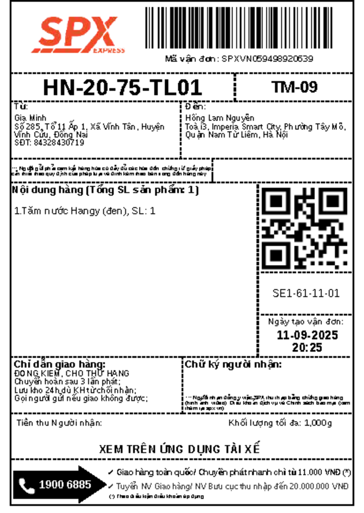 Vận Đơn Giao Hàng SPXVN059498920639 - Thông Tin Chi Tiết - Studocu