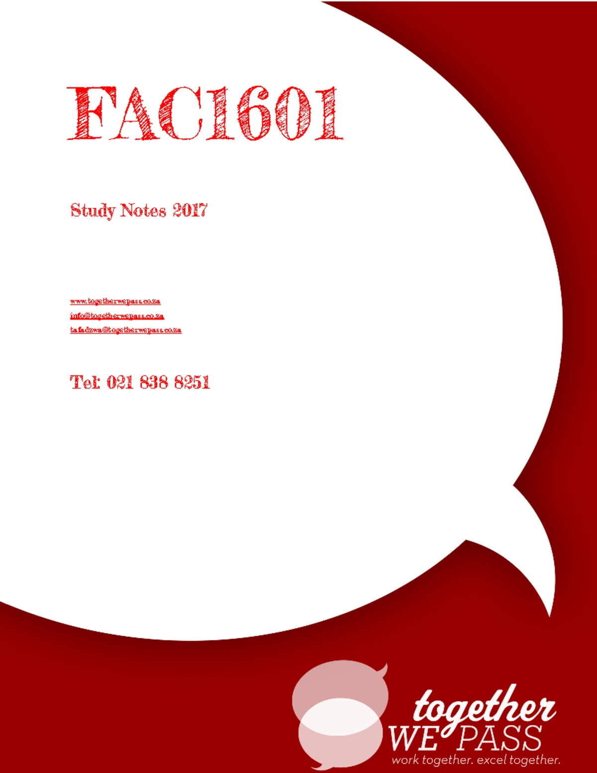 FAC1601-Exam-Pack - this consits of past papers and answers to practice ...