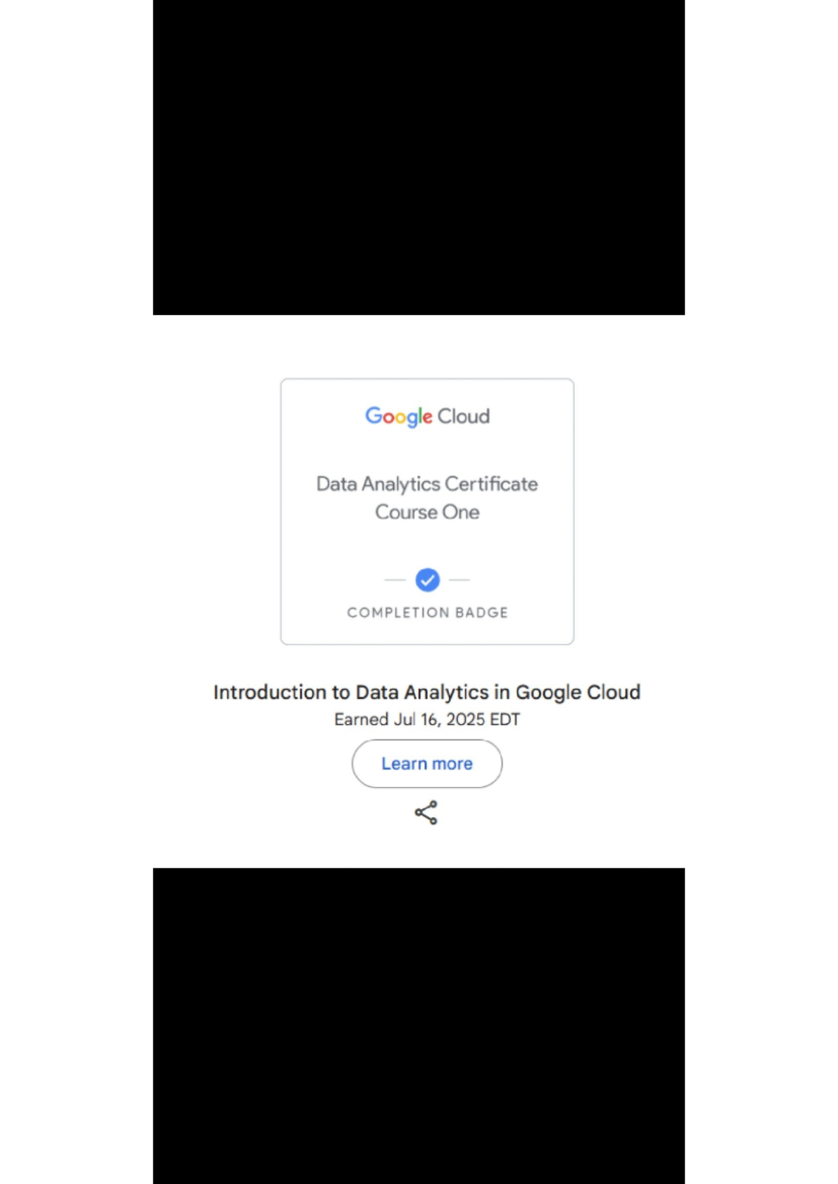 Google Cloud Data Analytics Certificate Badges Overview - Studocu