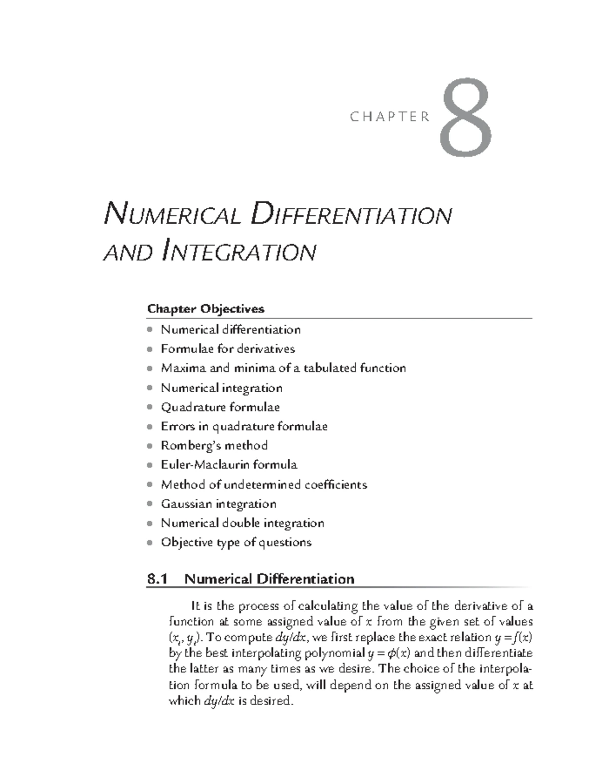 Mathematics For Natural Science Remedial Lecture Notes Esslce