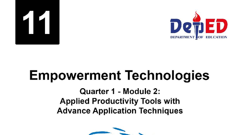 Empowerment Tech Q1 Module 2: Mastering ICT Tools and Techniques - Studocu