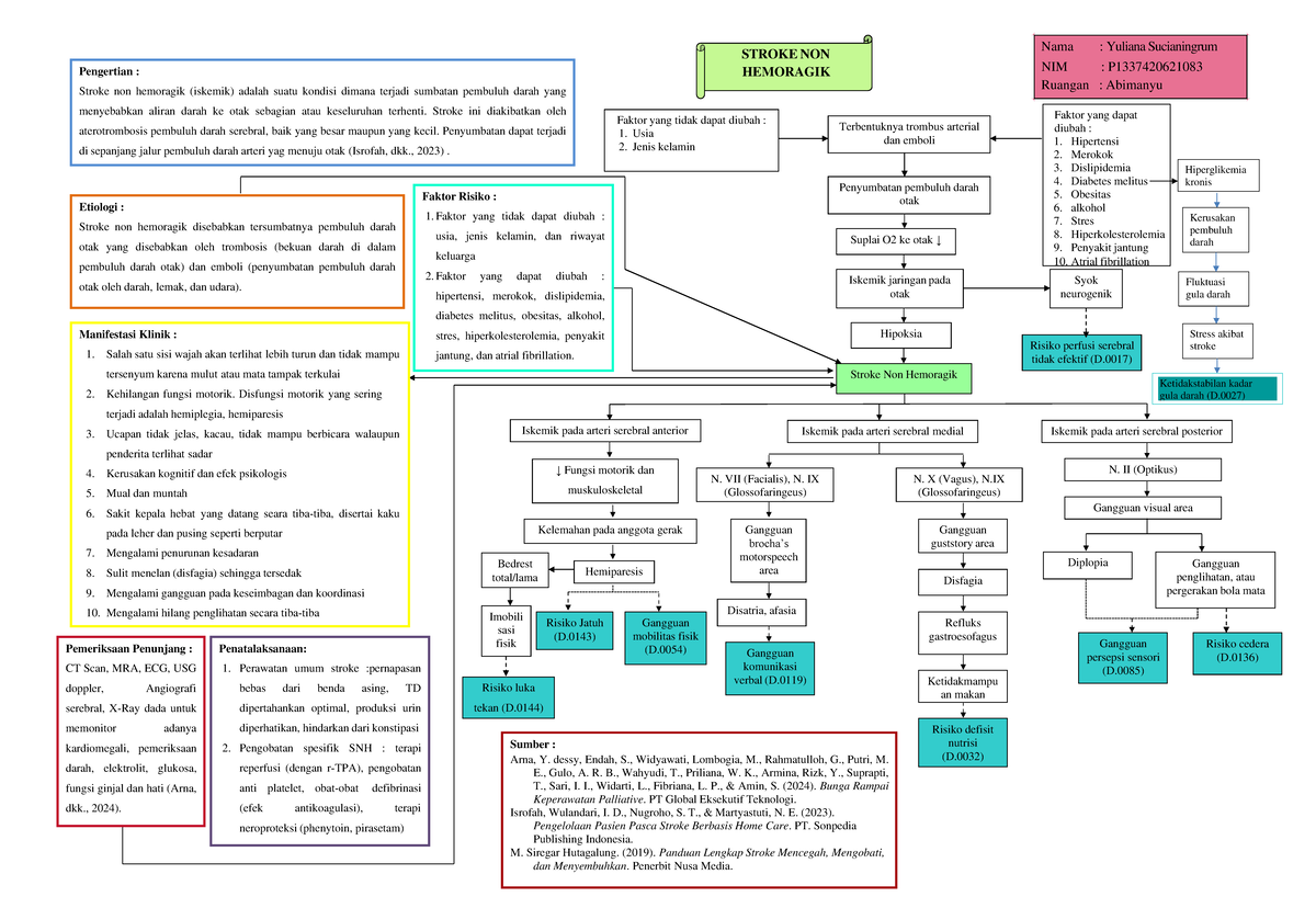 Revisi WOC SNH - Stroke Non Hemoragik dan Penanganannya - Studocu