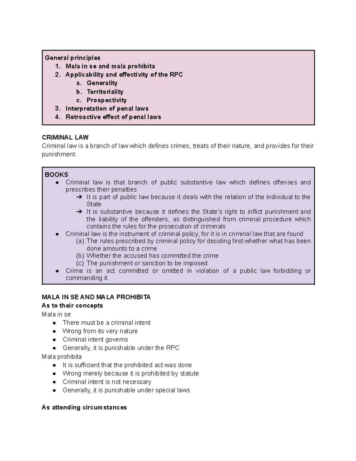 Criminal Law 101: Key Principles and Case Summaries for POLSCI - Studocu