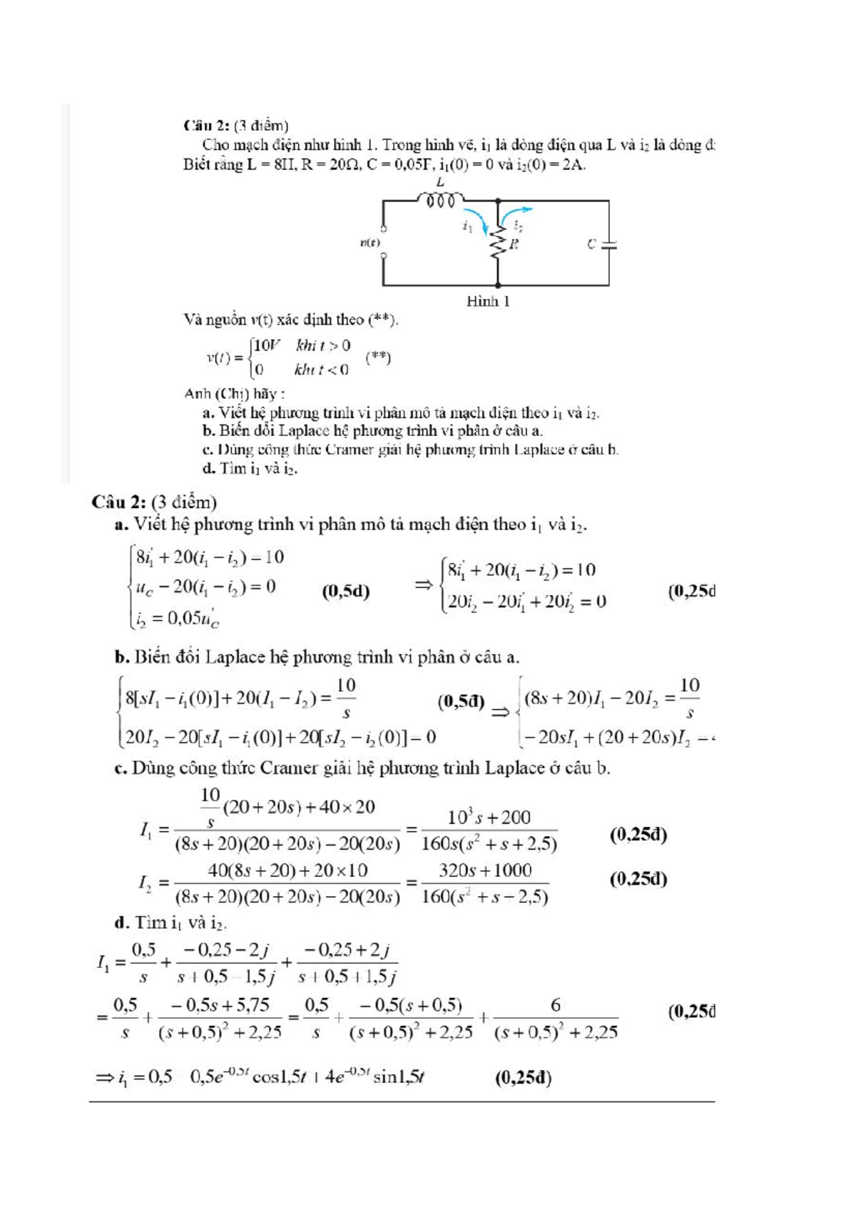 Tudks - Toán Ứng Dụng Kỹ Sư 2: Phương Trình Vi Phân Mạch Điện - Studocu
