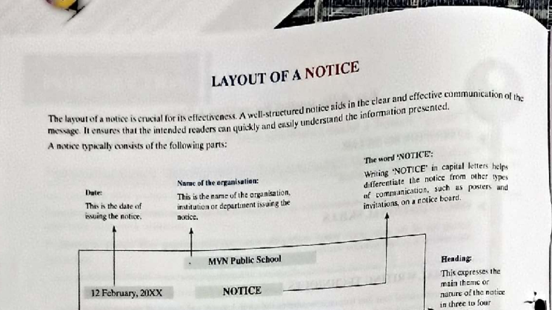 Notice Writing Guidelines for Effective Communication in School Events ...