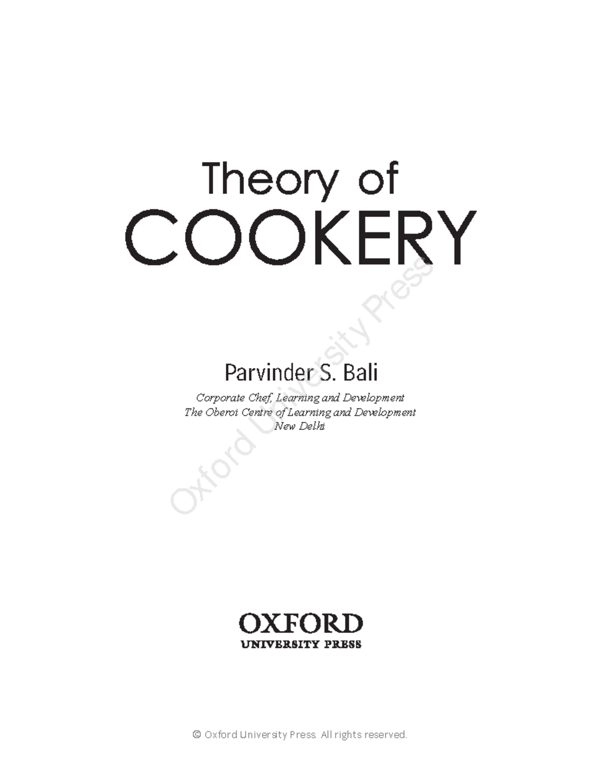 Theory of Cookery (Culinary Arts) - Textbook Notes - Studocu