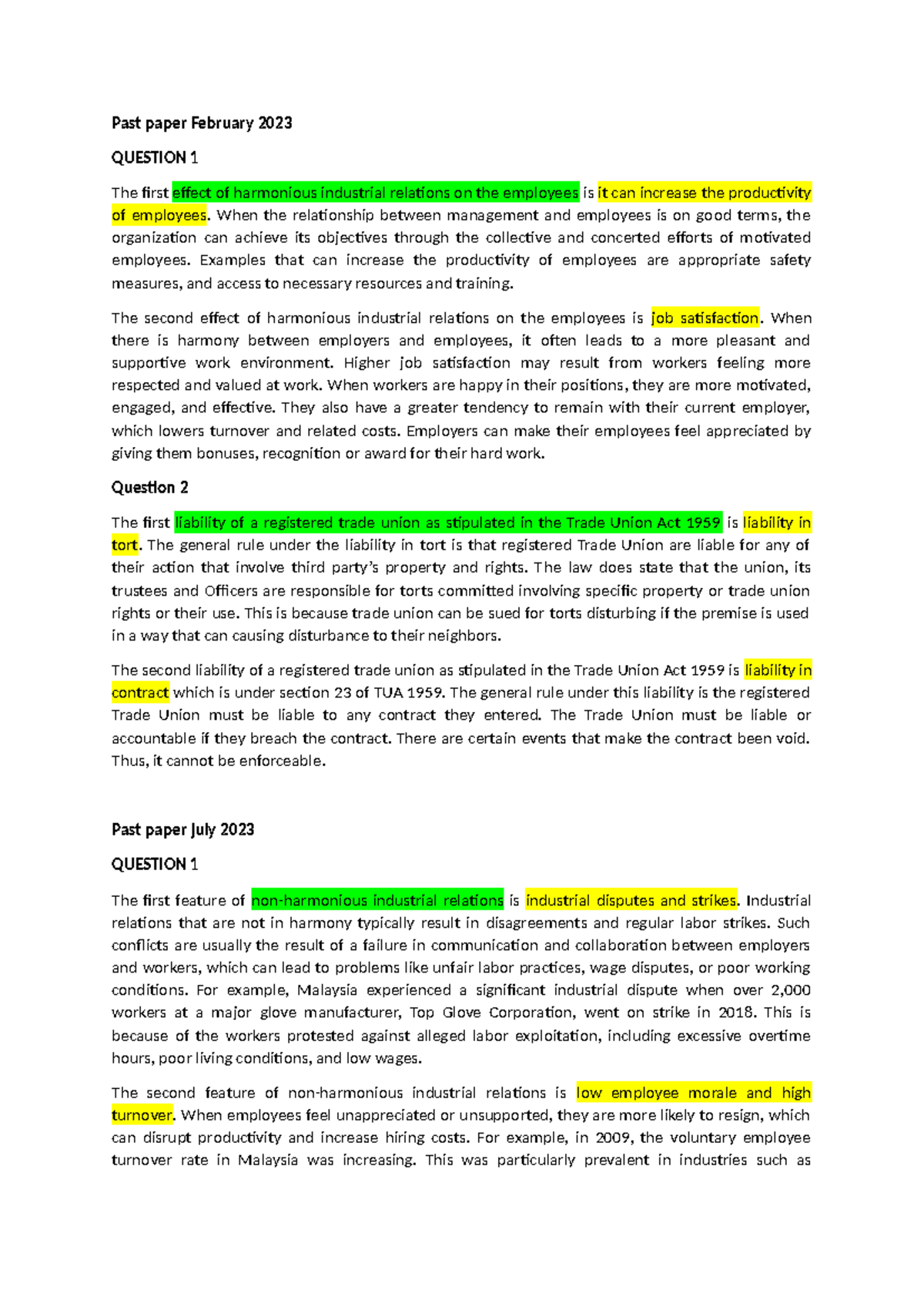 Past Paper Summary for PAD 363: Key Topics and Insights - Studocu