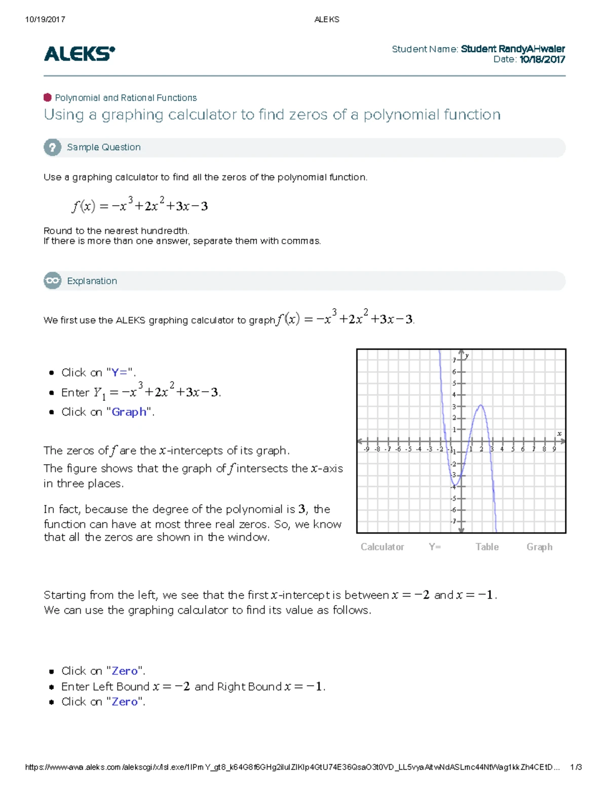 Finding Zeros & Their Multiplicities in Polynomial Functions - Studocu