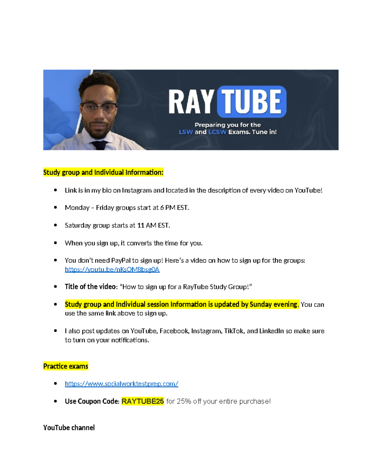 Ray Tube Resources - Overview for Intro to Sociology Study Session ...