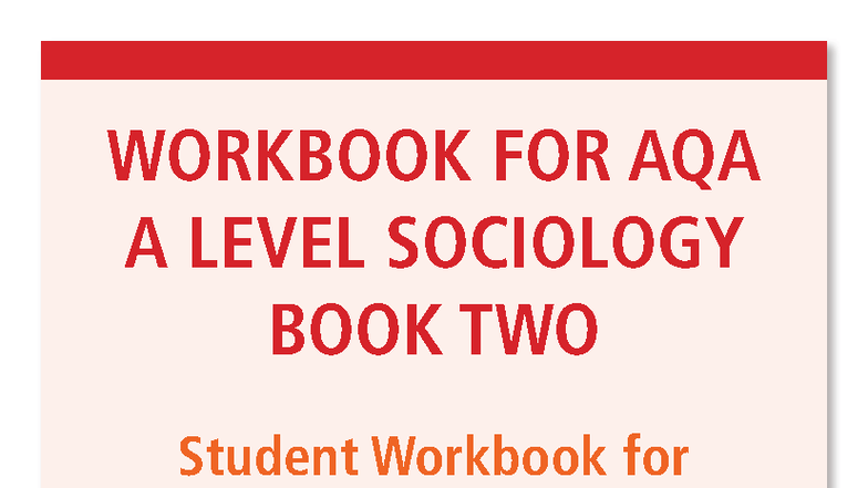 AQA A Level Sociology Workbook: Crime and Deviance Topics 1-2 - Studocu