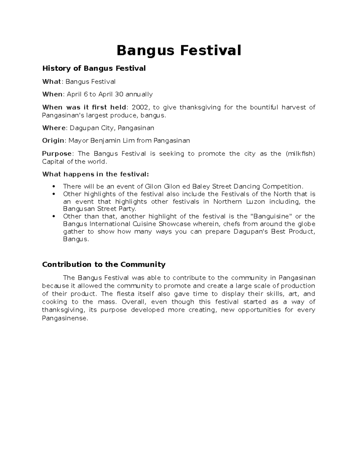 Bangus Festival Overview: Celebrating Pangasinan's Milkfish Heritage ...