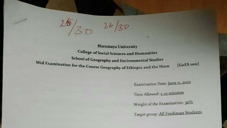 HI Geography Mid Exam 2014: Geography of Ethiopia and the Horn - Studocu