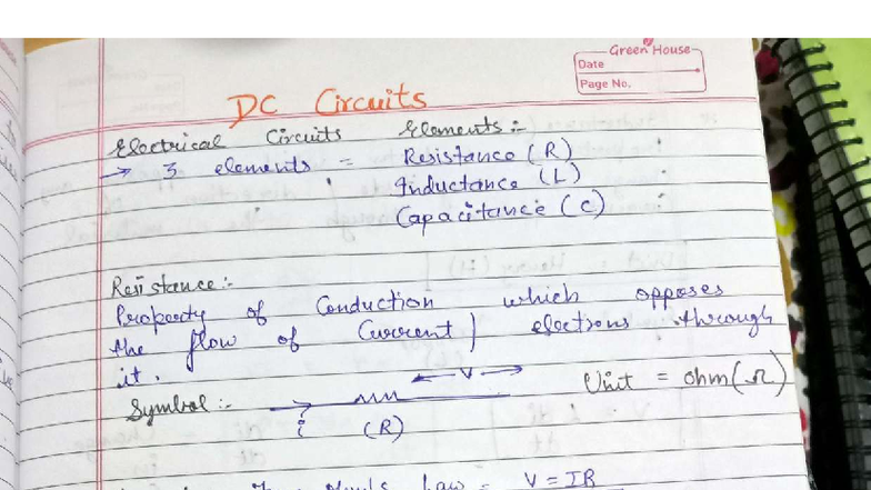 Dc Circuits Overview Key Concepts And Formulas Studocu