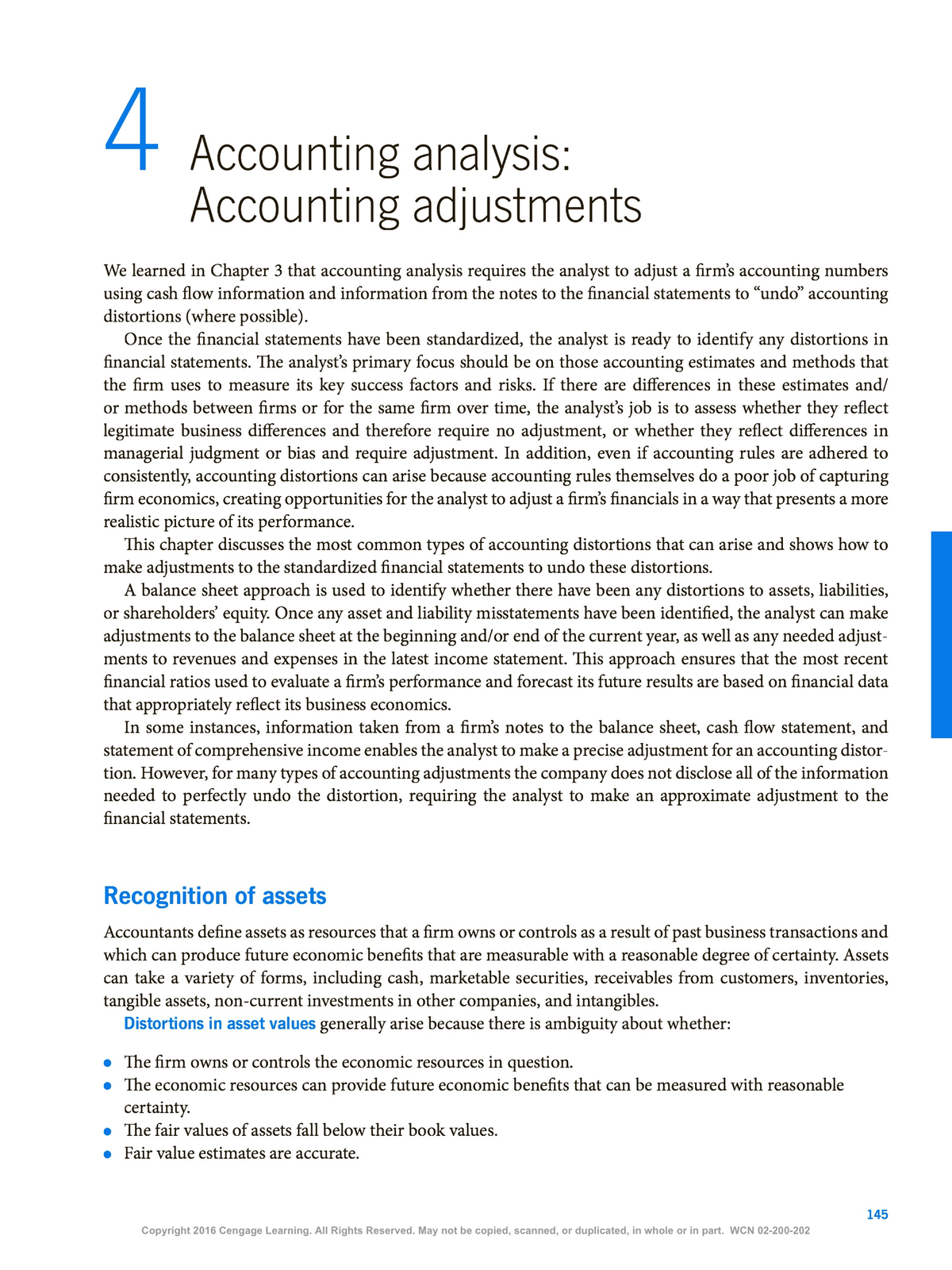 Chapter 4: Accounting Analysis and Adjustments in Asset Valuation ...