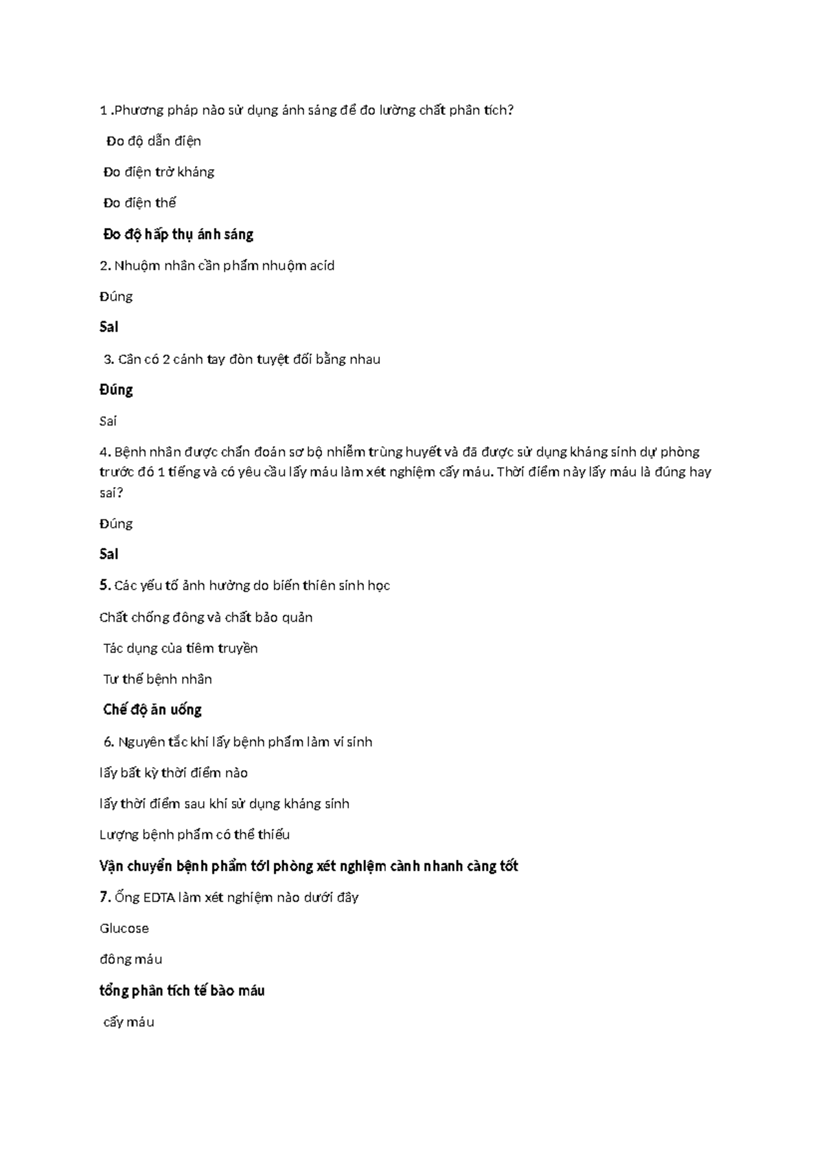XNCB - Xét Nghiệm Cơ Bản: Phương Pháp và Quy Trình Thực Hiện - Studocu
