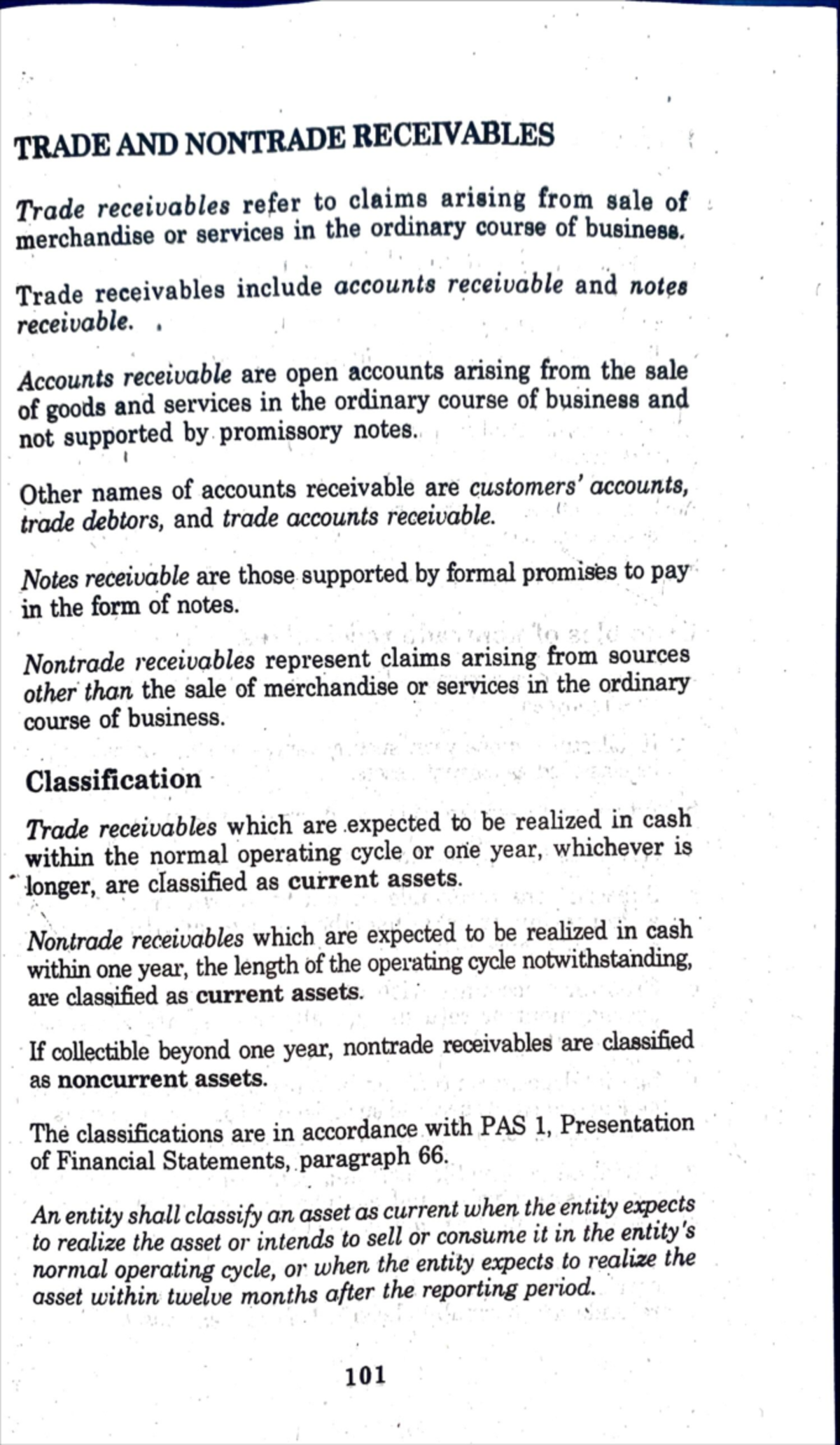 Receivables 3 - aaaaasa - TRADE AND NONTRADE RECEIVABLES Trade ...