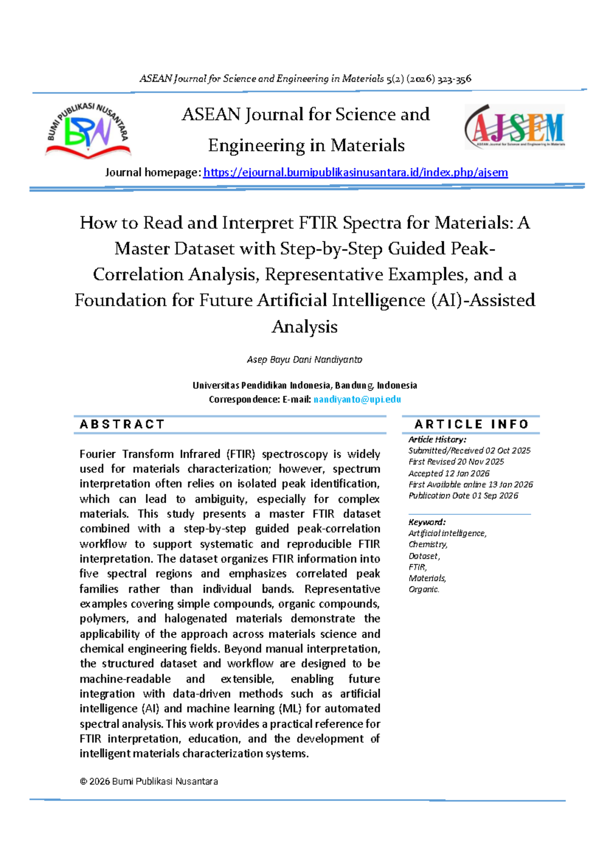 How to Read and Interpret FTIR Spectra: A Master Dataset (323) - Studocu