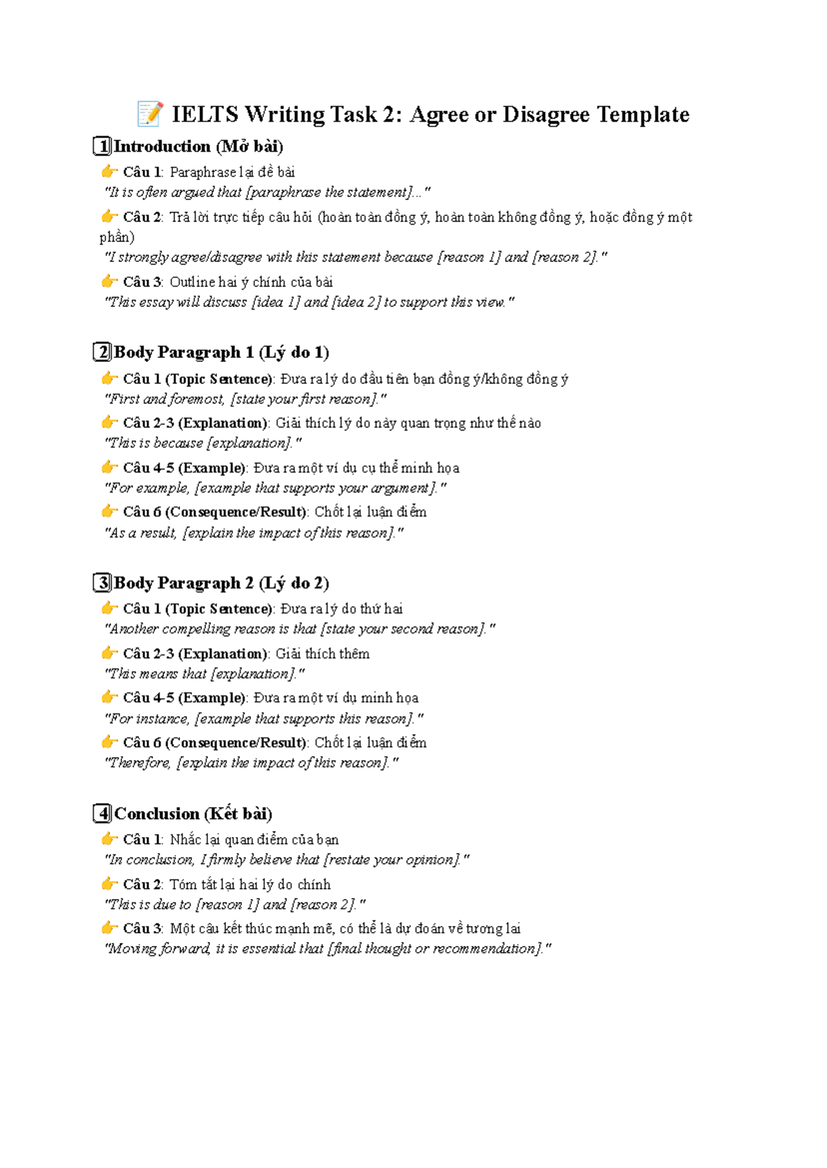 IELTS Writing Task 2: Comprehensive Structure Guide - Studocu