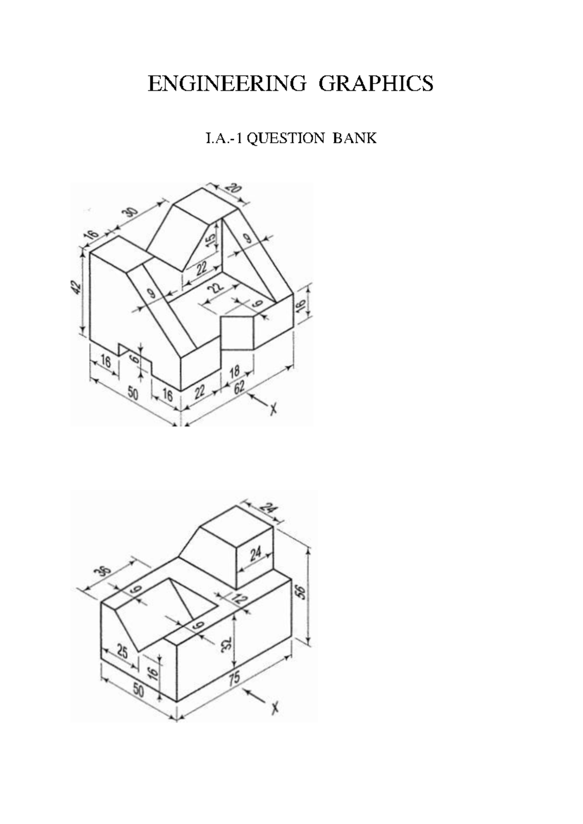 Autocad Engineering Graphics Question Bank - Studocu