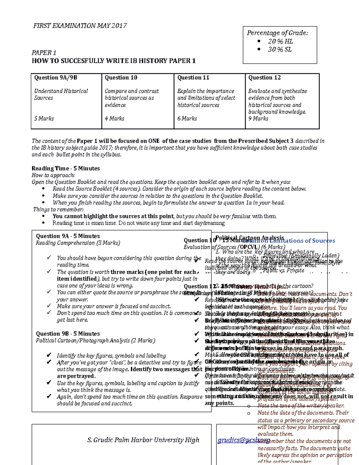 How to Write Successful IB History Paper 1 (HL/SL) Exam Guide - Studocu