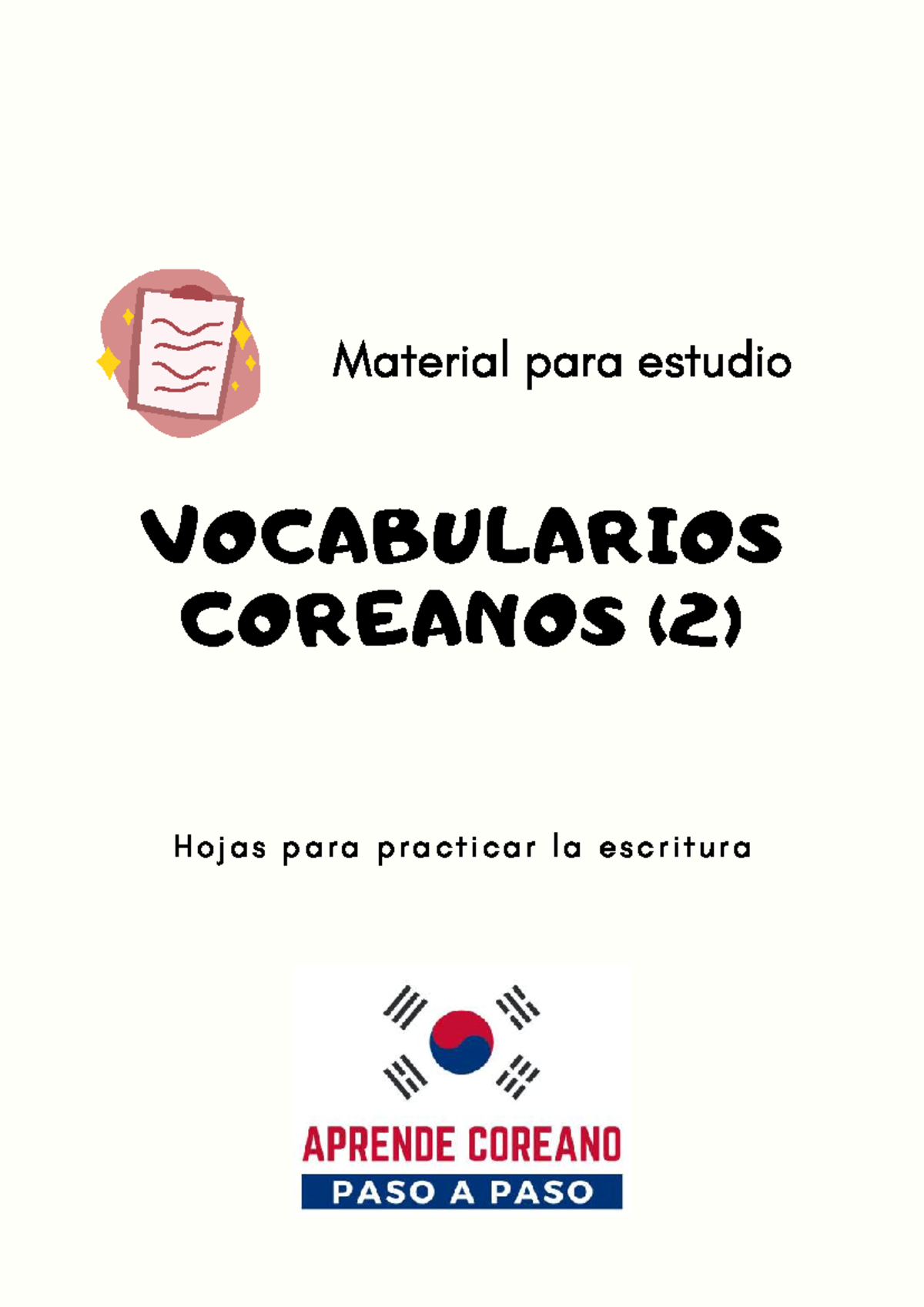 Vocabulario Coreano (2) - Material de Estudio y Práctica - Studocu