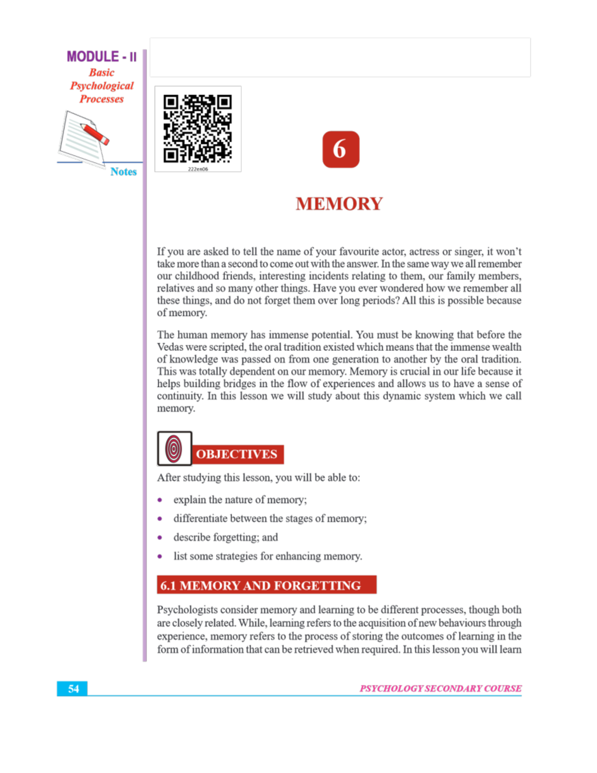 Psychology - Memory Concepts and Theories Overview - Studocu