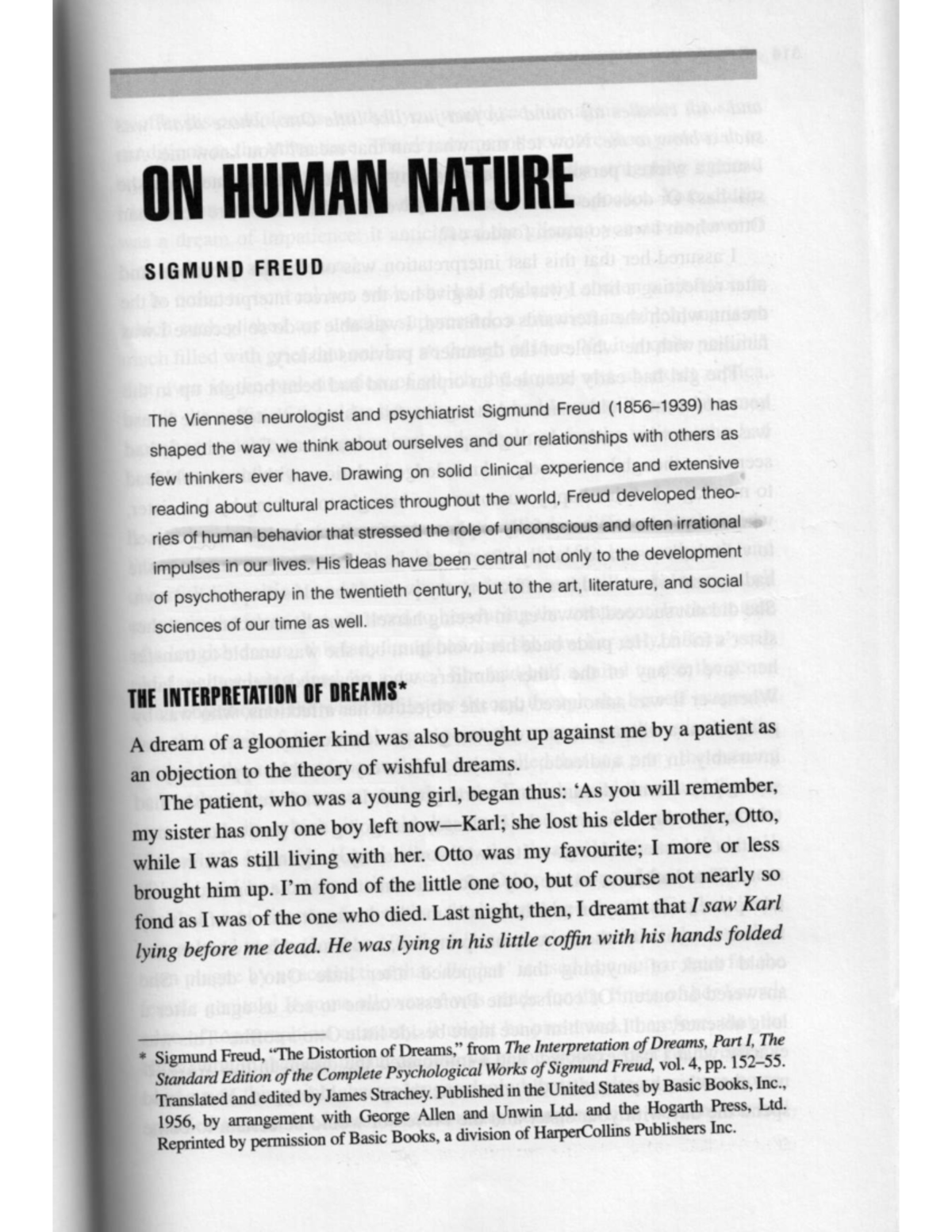 Freud's Insights on Human Nature and Dreams - Studocu