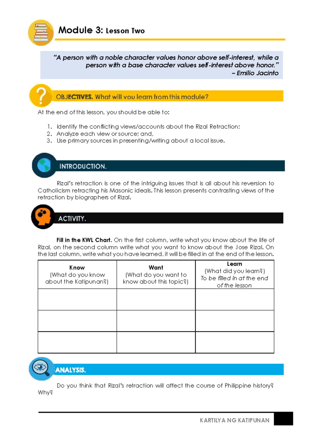 Rizal's Retraction Debate: Perspectives & Sources (Module 3) - Studocu