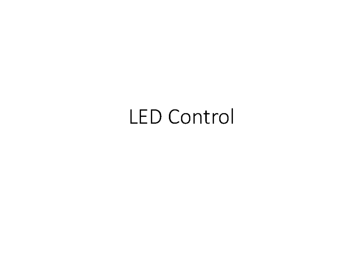 LED Control Activity 1: Arduino Sketch Basics and Patterns - Studocu