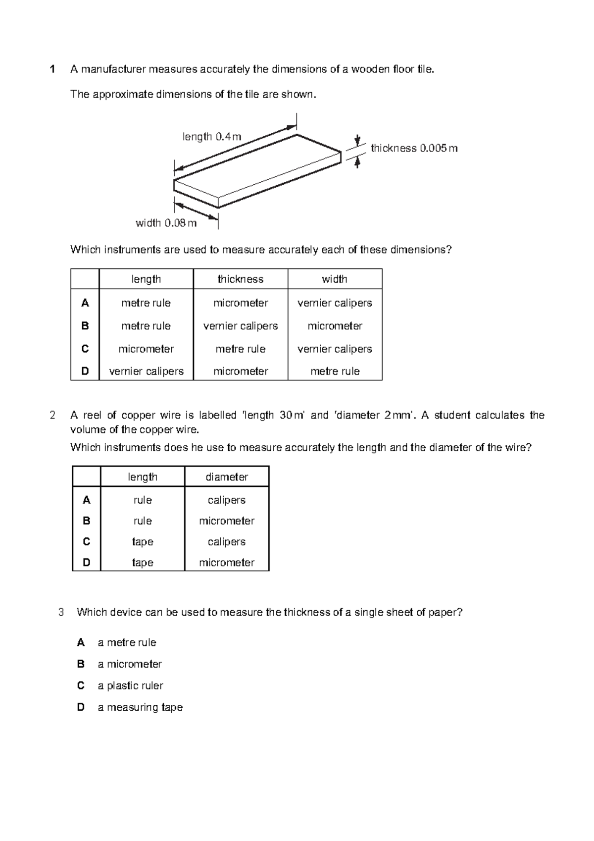 Grade 9 Physics Workbook: Measurement, Forces, and Motion Concepts ...
