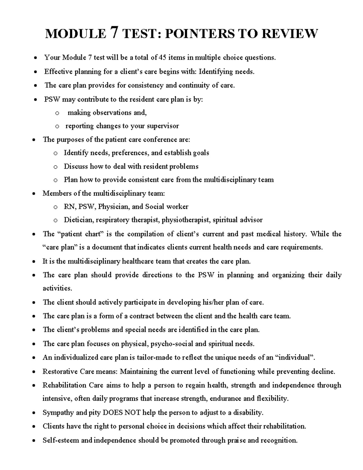 Module 7 - Pointers to Review - MODULE 7 TEST: POINTERS TO REVIEW Your ...