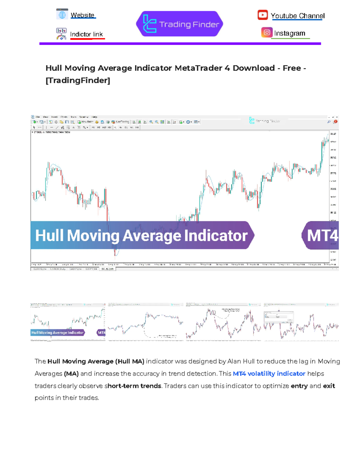 Hull Moving Average Indicator Meta Trader 4 Download - Free - [Trading ...