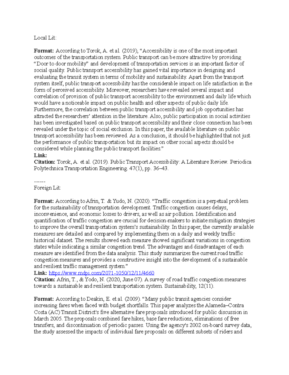 RRLS - Group 3 Research on Public Transport Accessibility & Equity ...