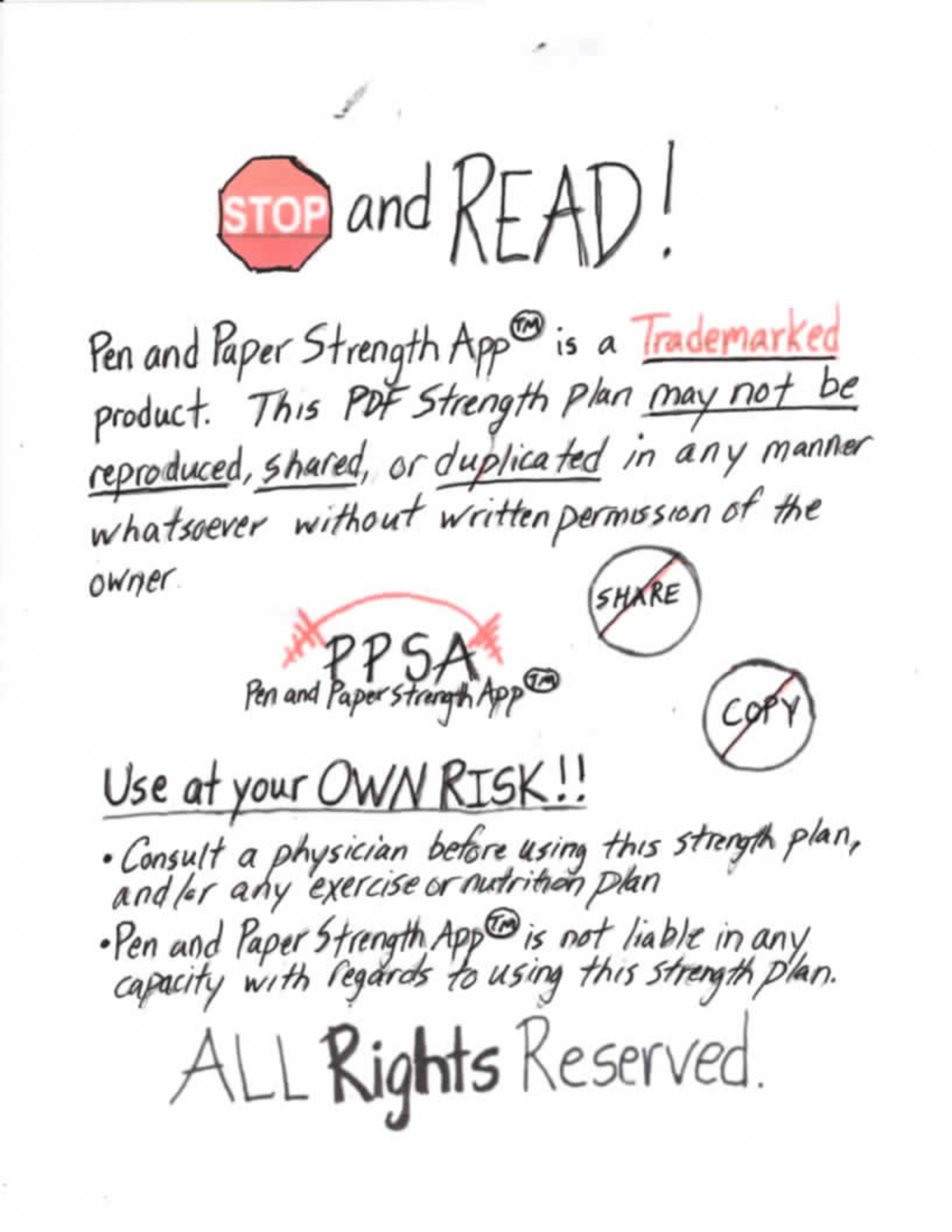 PPSA - House of the Rising Buns: Pen and Paper Strength Plan - Studocu