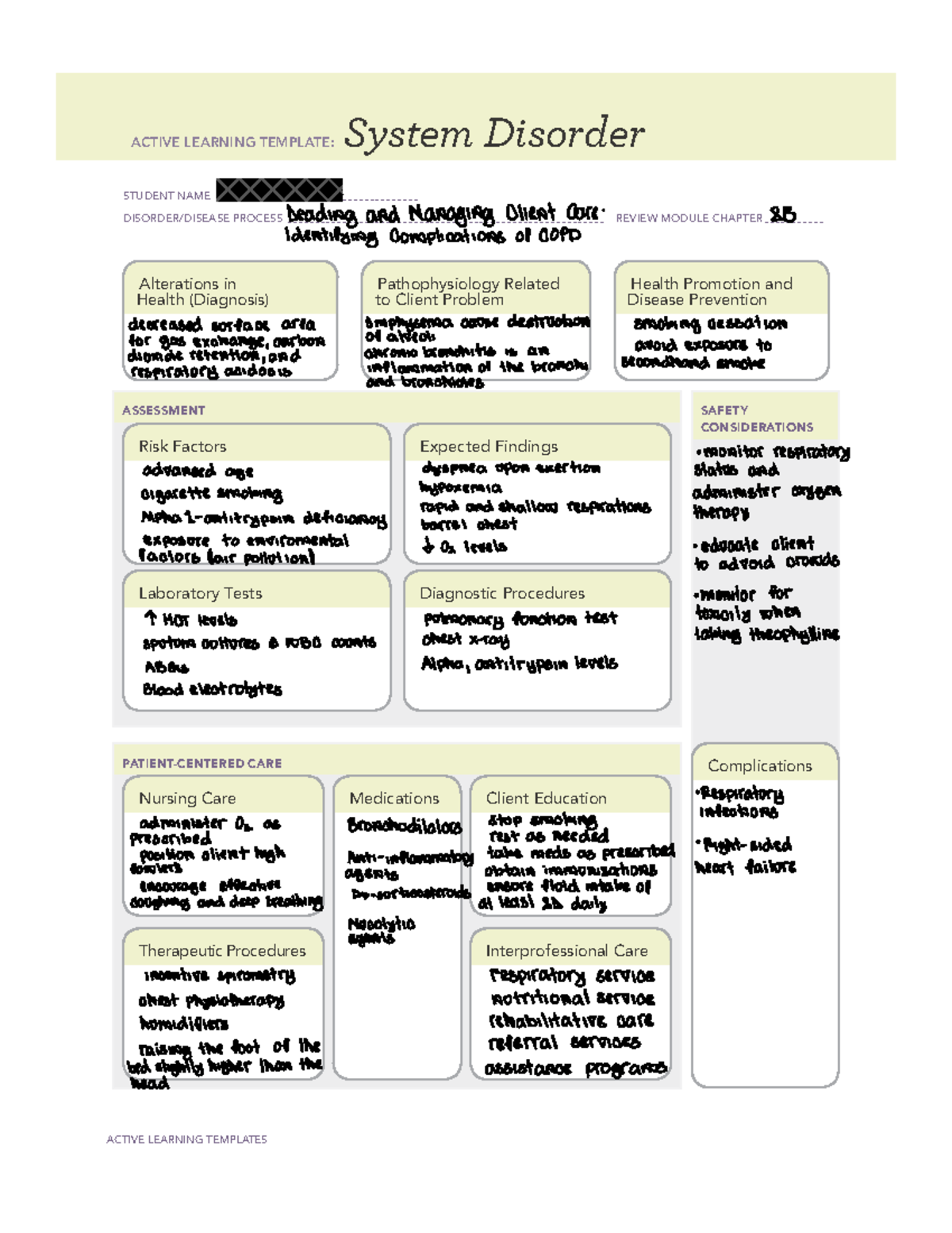 ATI Templates: Leading and Managing Client Care for COPD Complications ...