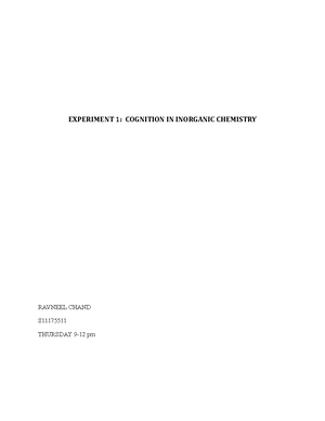 Spectrophotometer Lab Report - Introduction to Spectrophotometry ...