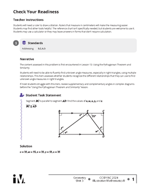 Geometry Unit 2: Teacher Instructions and Student Task Statements ...