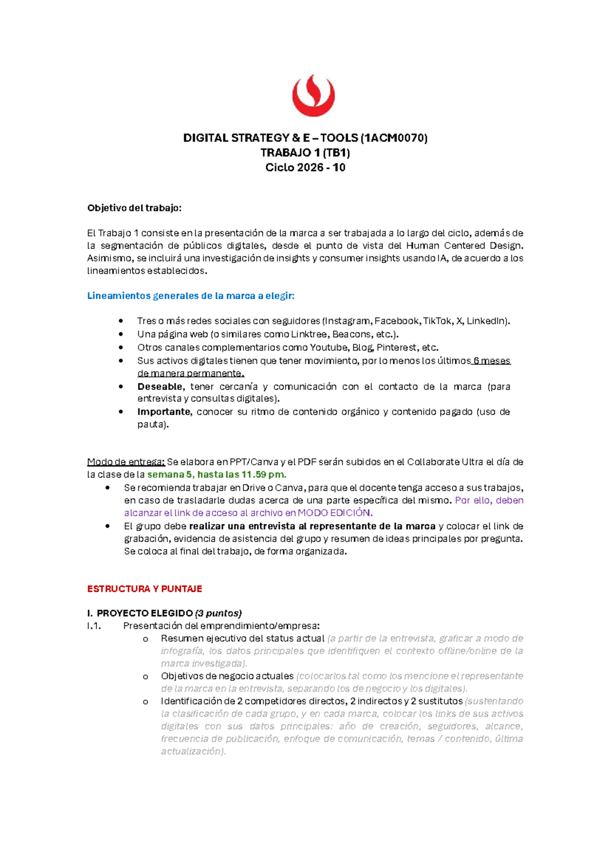 Estrategia Digital y Herramientas (1ACM0070) Trabajo 1 - Ciclo 2026 ...