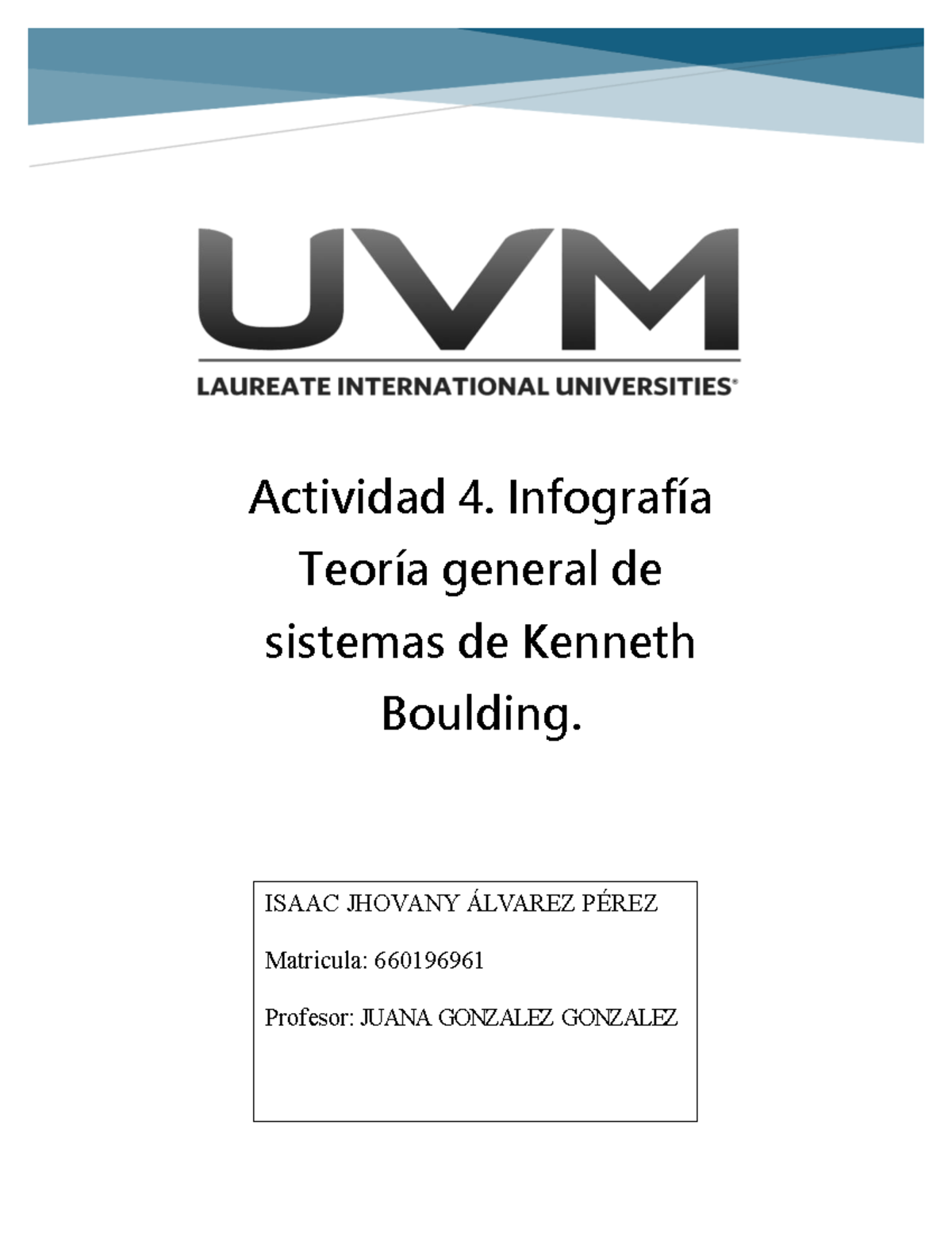 A4 IJAP - Actividad 4. Infografía Teoría general de sistemas de Kenneth ...