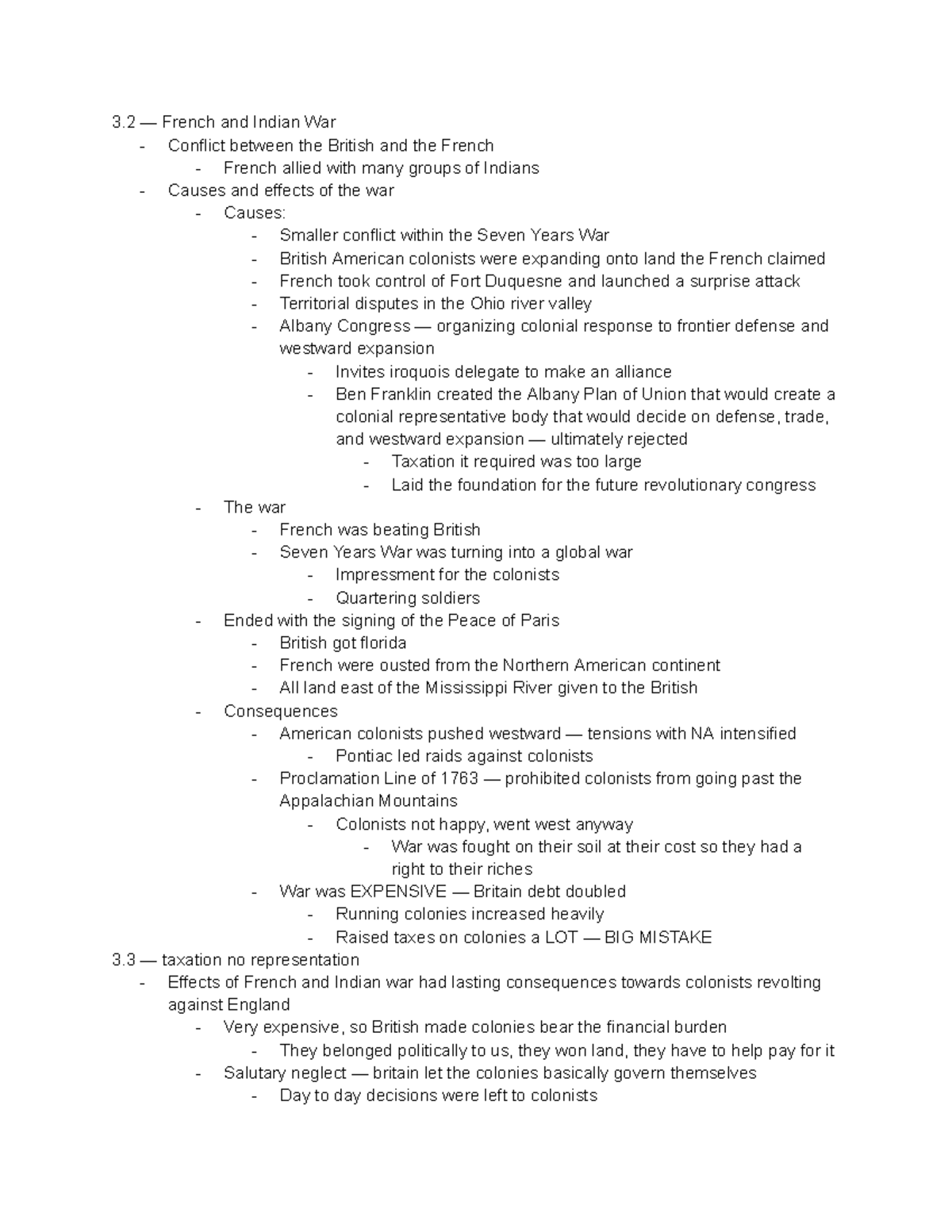 Final Exam Study Notes on the American Revolution and Constitutional ...