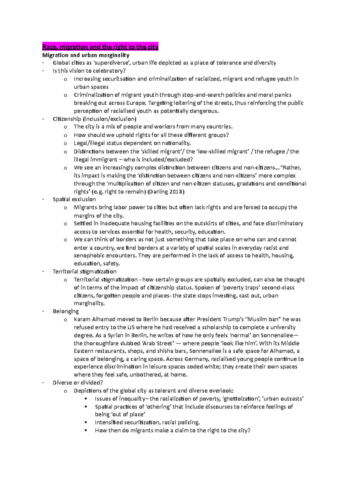 12. Race, migration and the right to the city - Race, migration and the ...