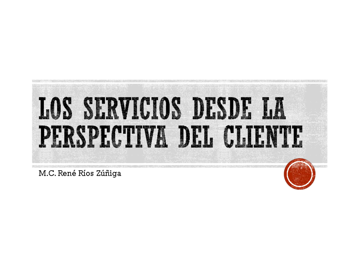 Servicios desde la Perspectiva del Cliente: Análisis y Estrategias ...