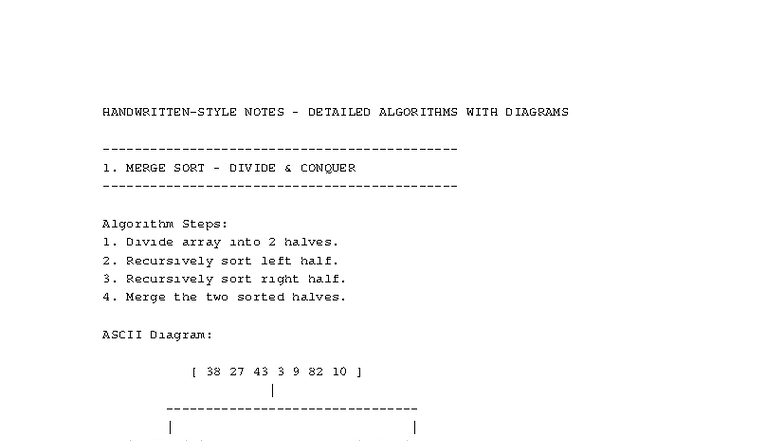 DAA Handwritten Notes: Detailed Algorithms & Diagrams - Studocu