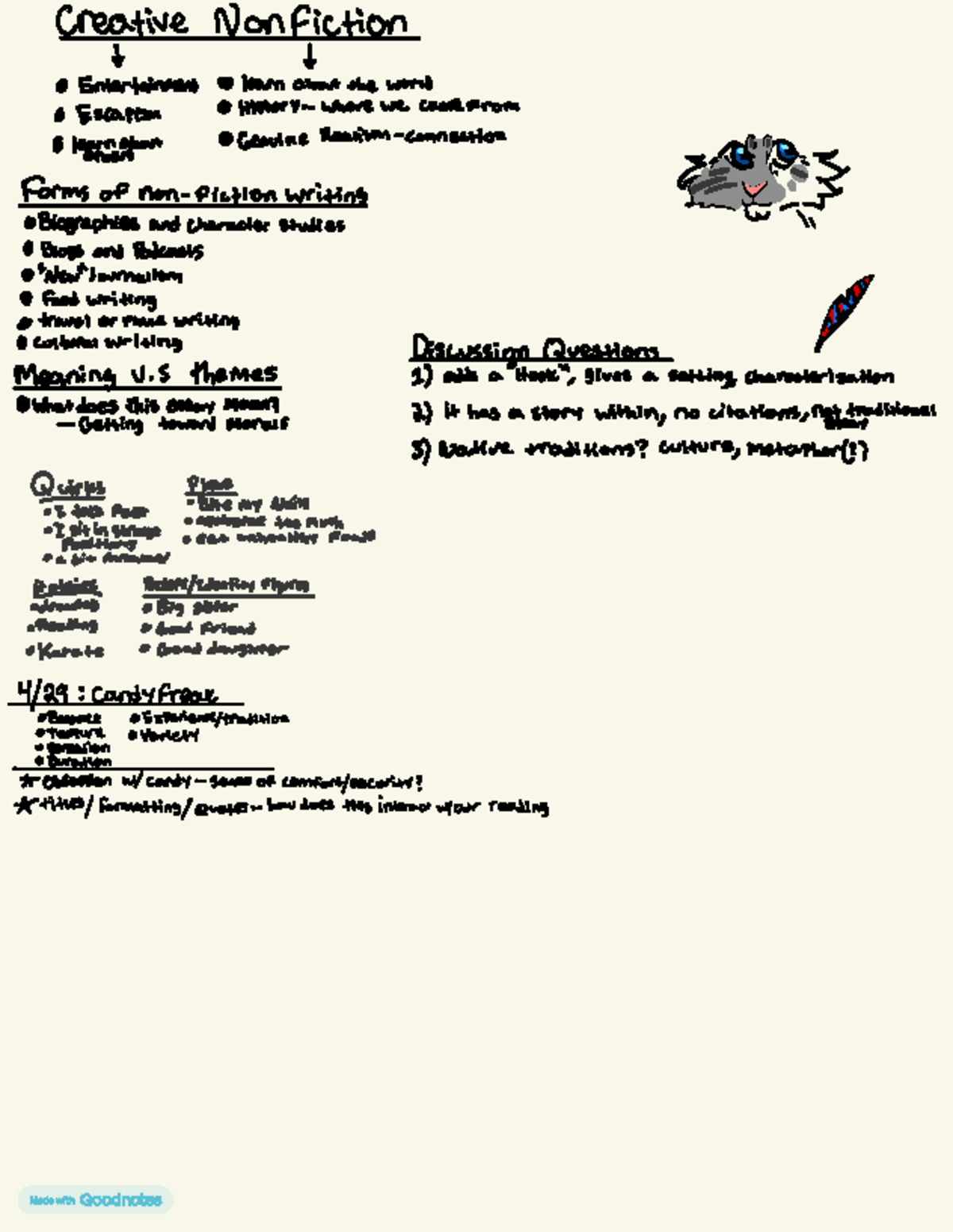 Creative Nonfiction Writing Guide: B-Day School Insights - Studocu