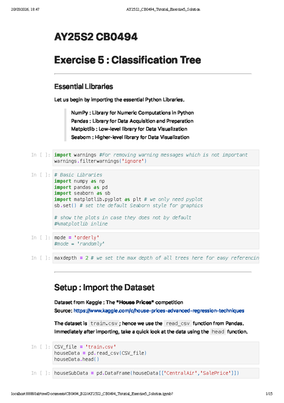AY25S2_CB0494_Tutorial_5_Solution: Classification Tree Analysis - Studocu