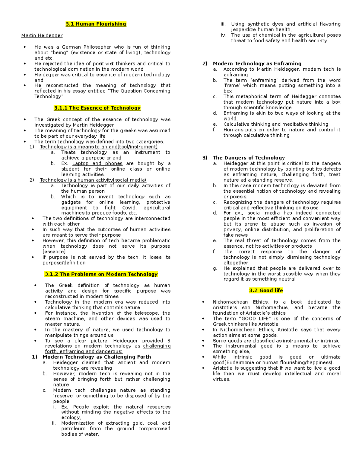 STS Module 3-4: Human Flourishing and Technology's Ethical Implications ...