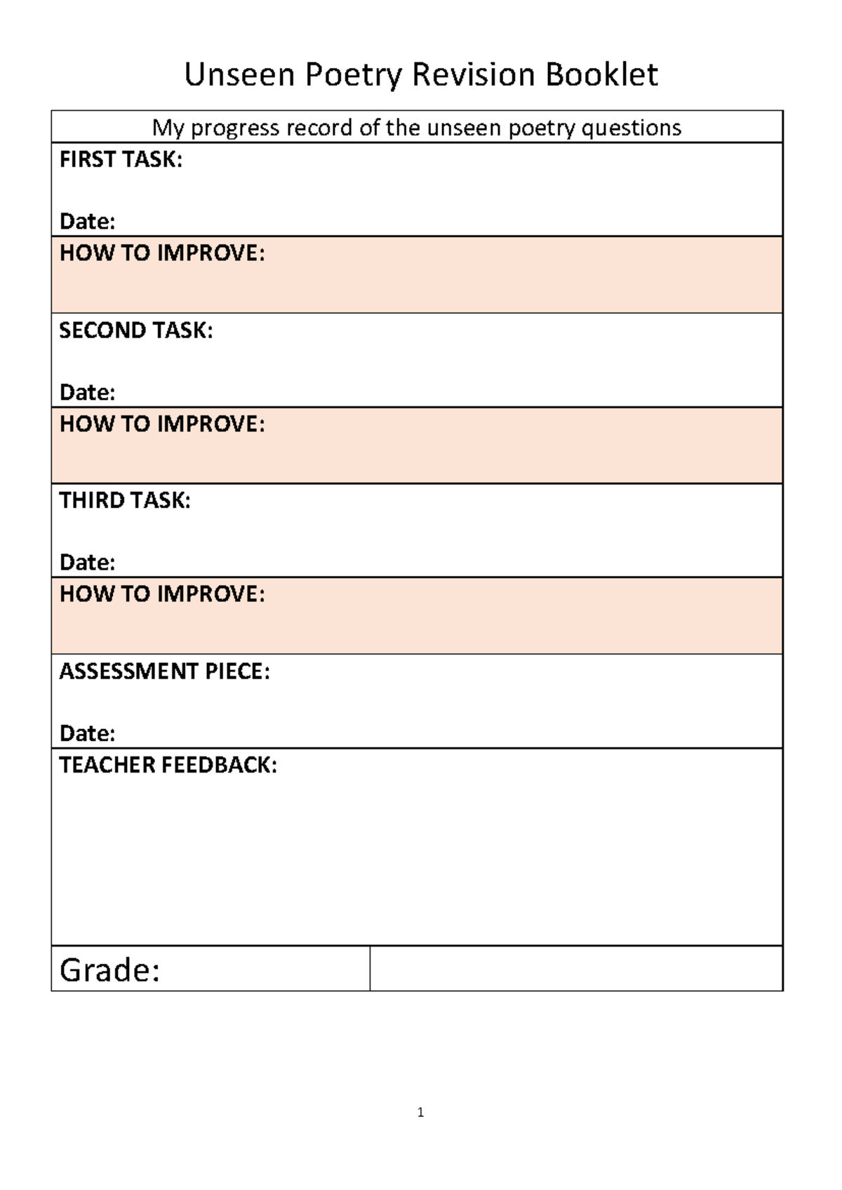 Unseen Poetry Revision Guide for Exam Prep: Key Strategies and Tips ...