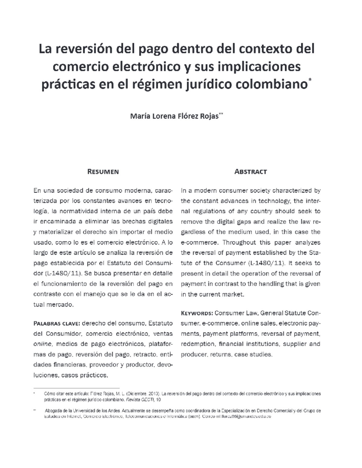 La reversión del pago en comercio electrónico: implicaciones legales y ...