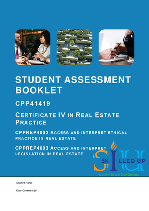 [Solved] Provide information on Property and Stock Agents Act - certificate IV in real estate ...