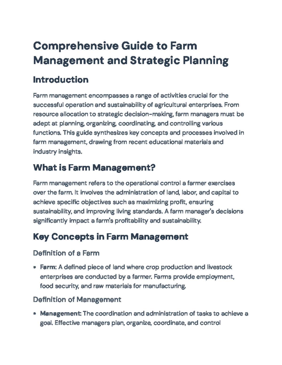 Comprehensive Guide to Farm Management Strategies (Course Code: 90352 ...